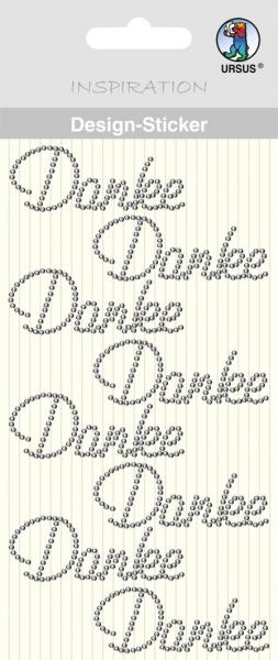 Design-Sticker, silber, Danke | Window Color Farben, Folien ...